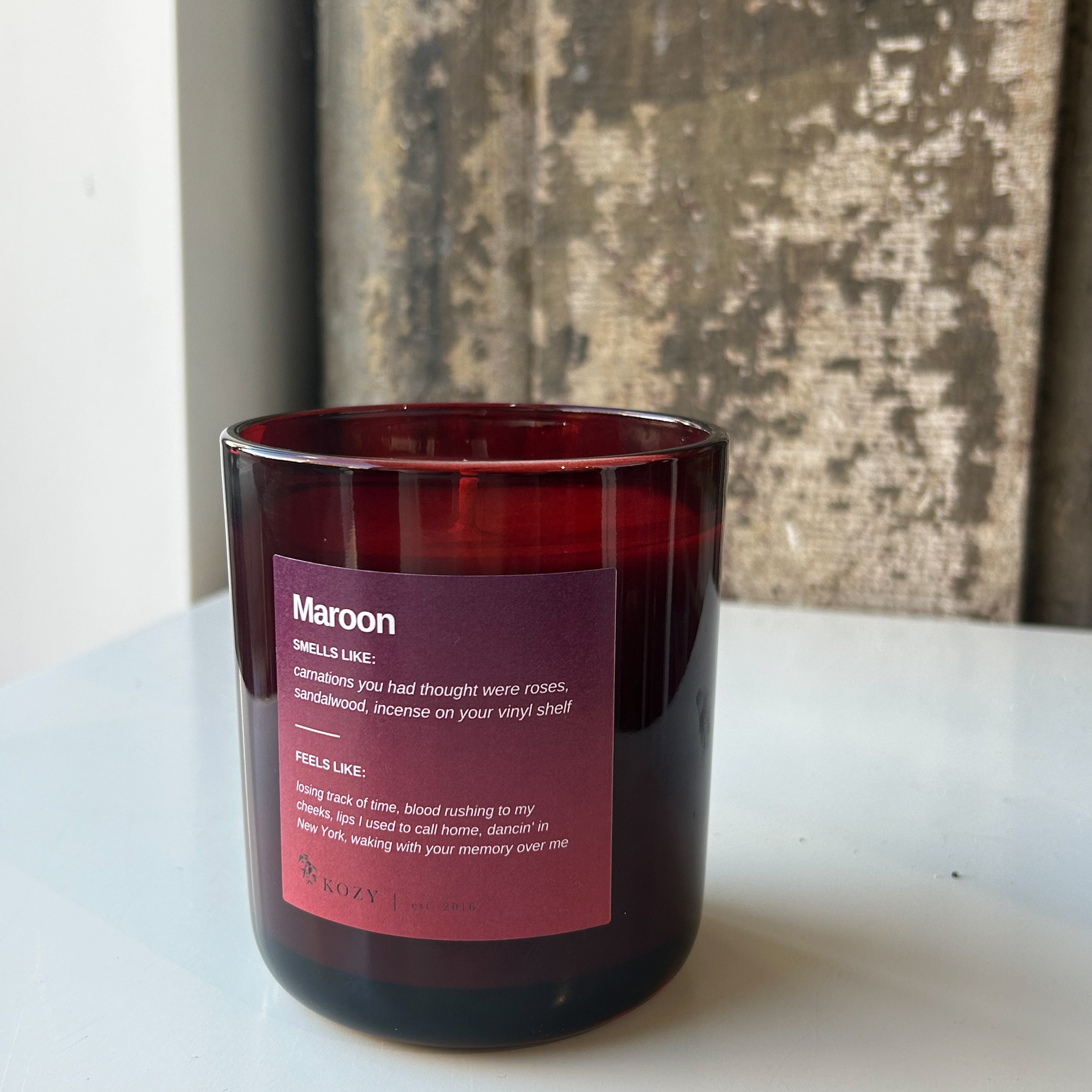 Taylor Swift: Maroon Candle – Kozy Kandles Handmade Soy Candles